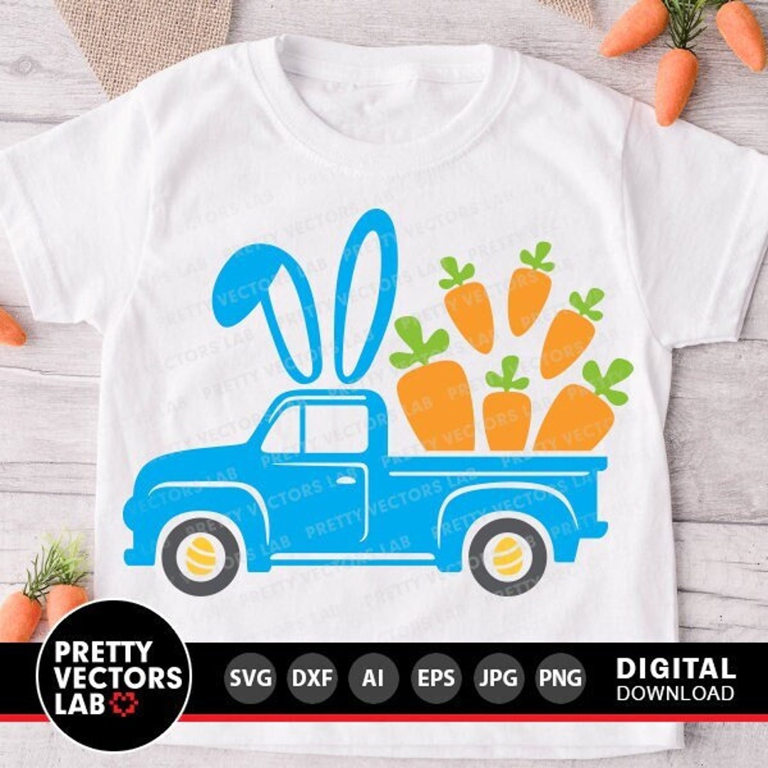 Easter Truck Svg, Easter Cut Files, Carrot Truck Svg Dxf Eps Png, Boy ...