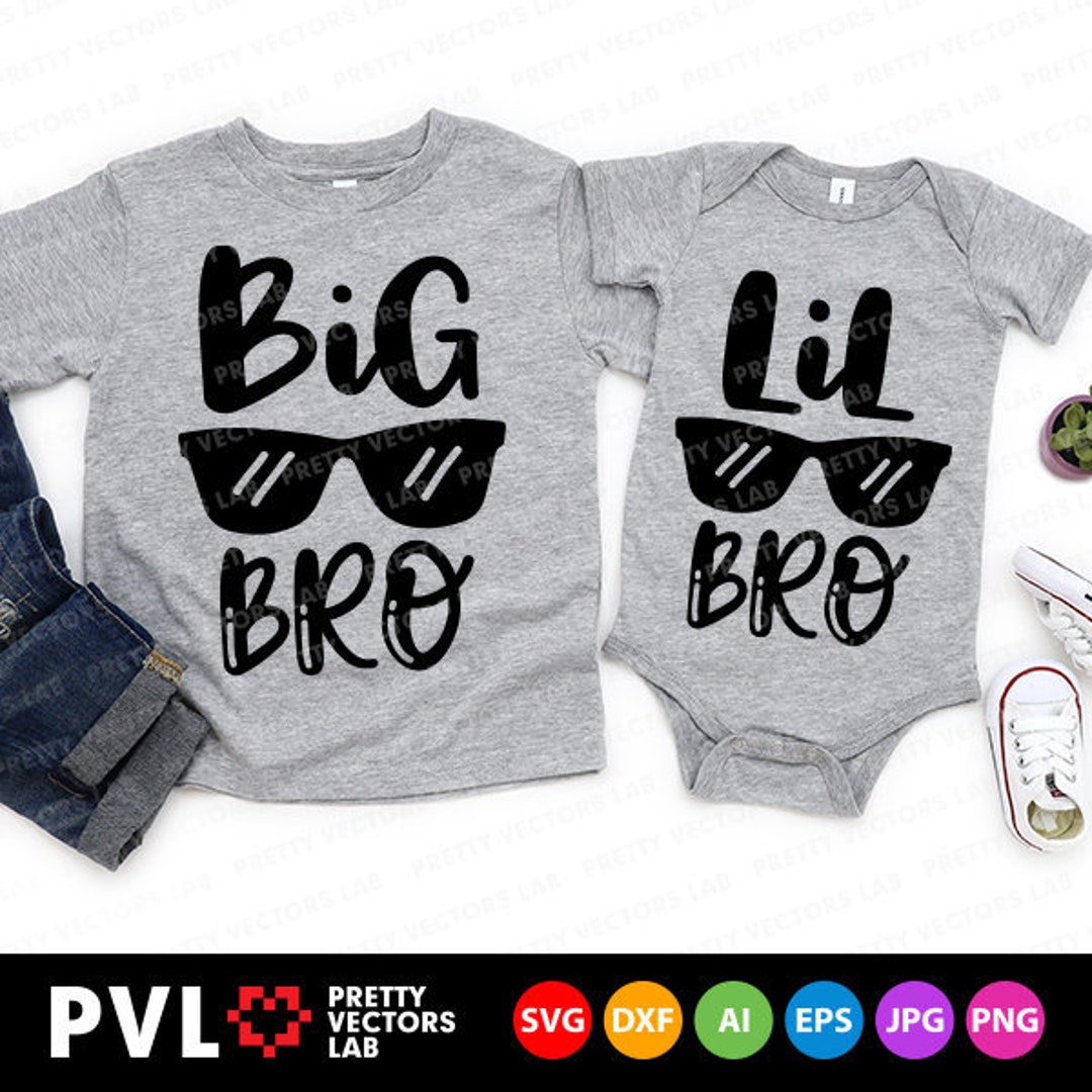 Big Brother Svg, Little Brother Svg, Big Bro Svg, Lil Bro Svg ...