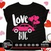 Love Bug Svg, Retro Car With Hearts Svg, Valentine's Day Cut Files ...
