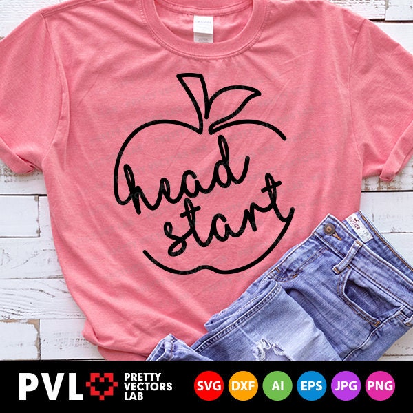 Head Start Svg School Cut Files Back to School Svg Teacher - Etsy