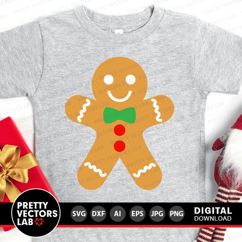 Christmas Svg Gingerbread Man Svg Gingerbread Svg Dxf Eps - Etsy
