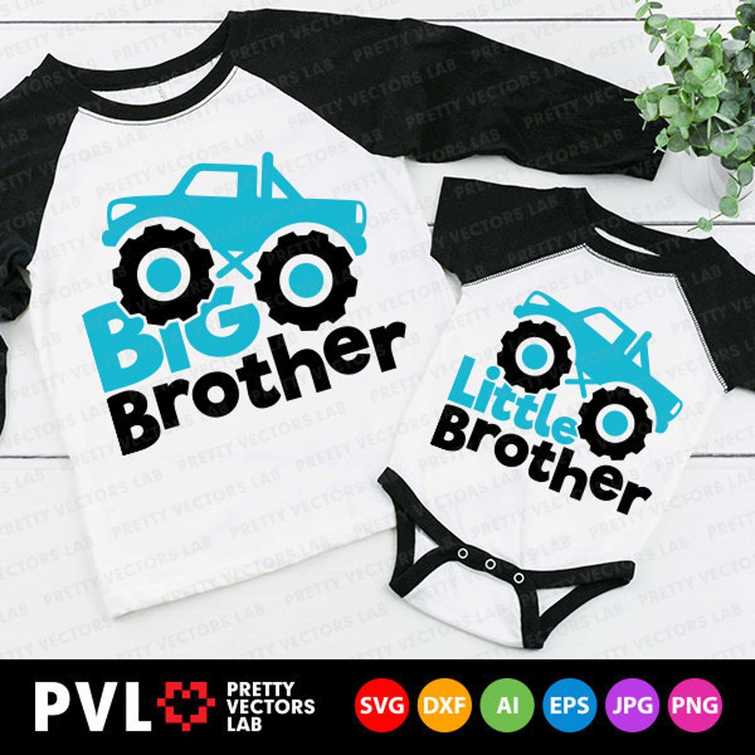 Big Brother Svg, Little Brother Svg, Big Bro Svg, Lil Bro Svg, Monster ...