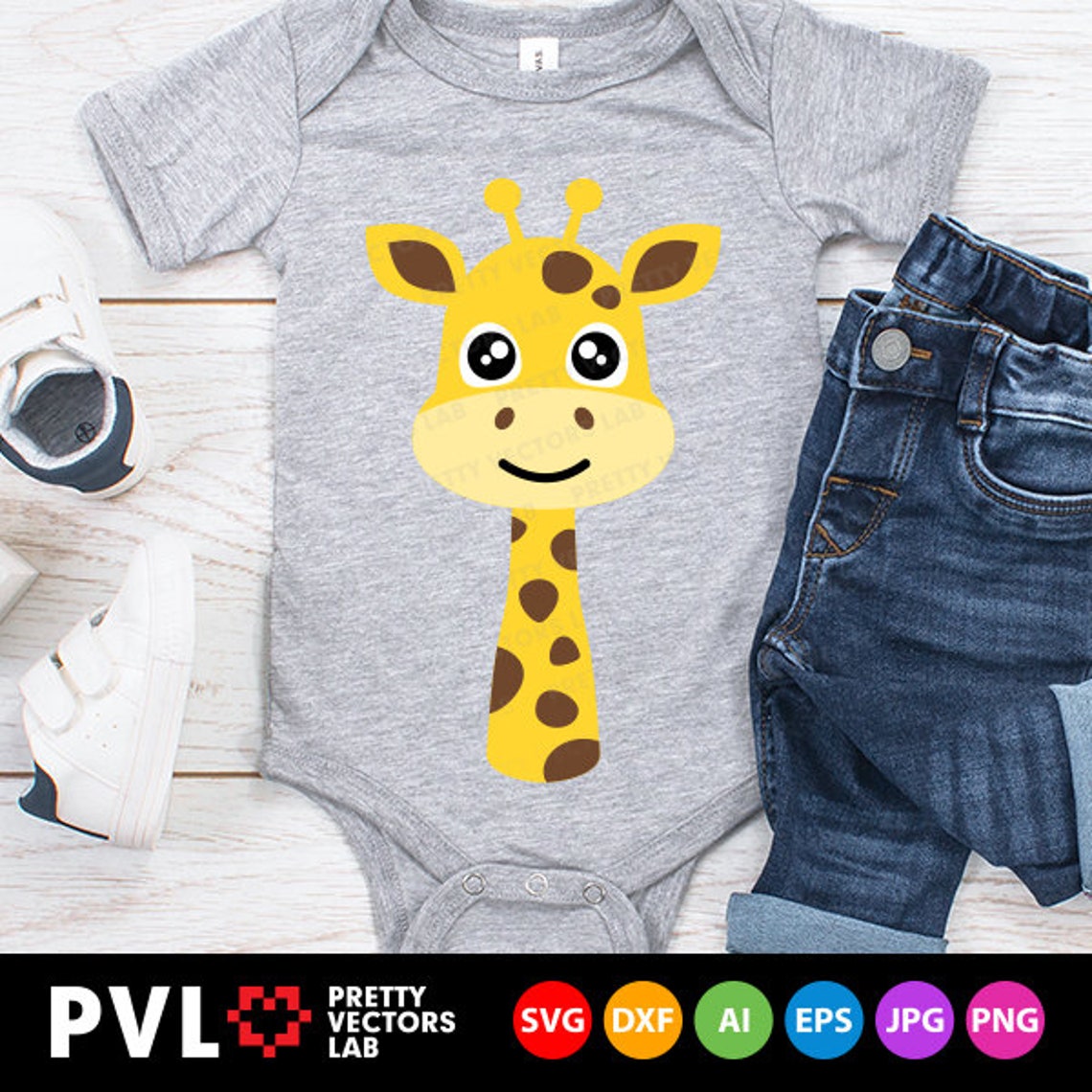 Giraffe Svg Giraffe Face Svg Cute Giraffe Cut Files Kids | Etsy