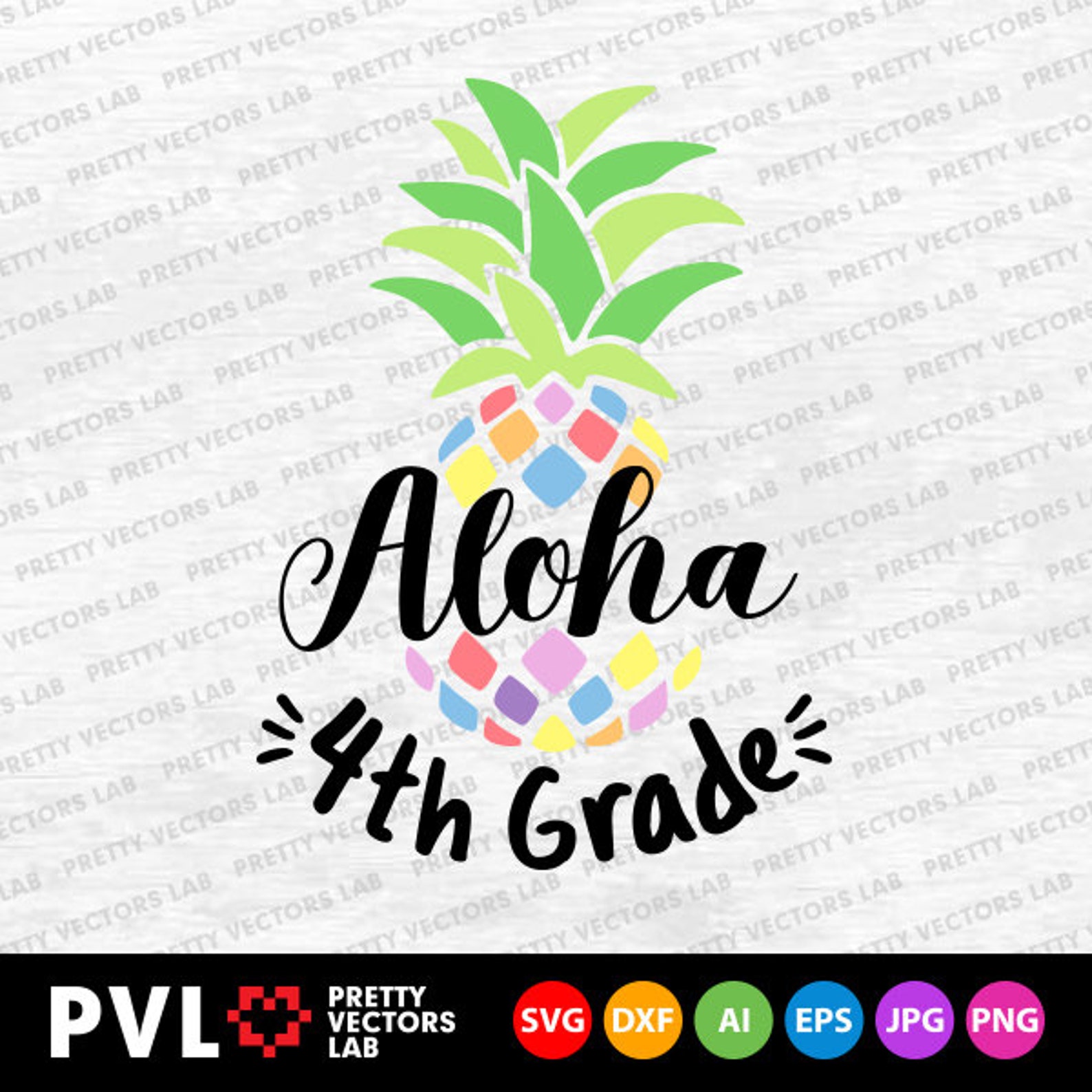 Aloha 4th Grade Svg Back to School Svg Fourth Grade Svg - Etsy