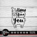 Valentine Llama Svg Llama Love You Svg Valentine's Day - Etsy