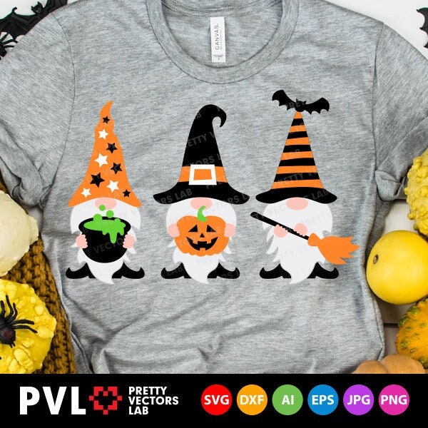 Halloween Gnomes Svg Halloween Svg Fall Cut Files Gnomes | Etsy