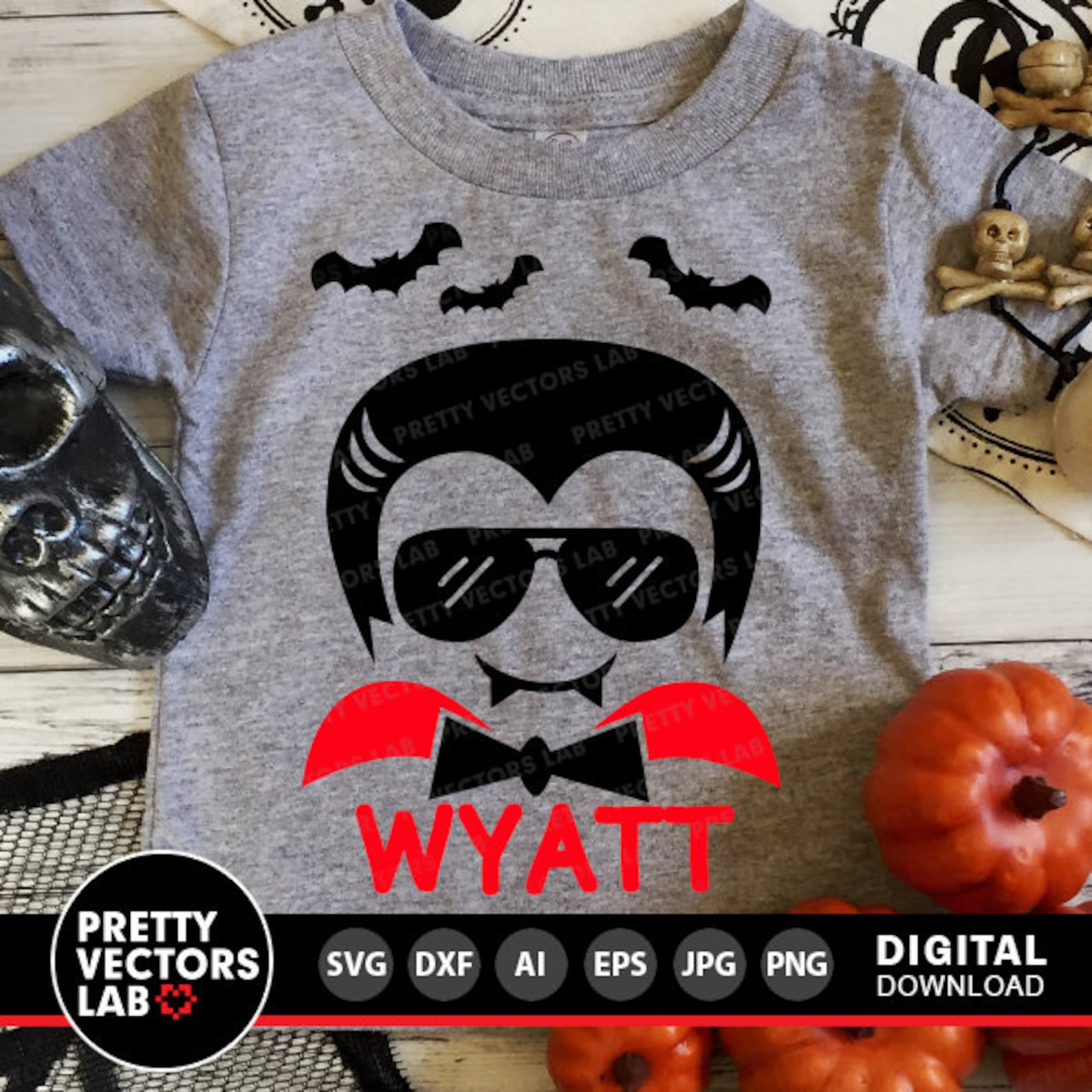 Vampire Face Svg, Kids Halloween Svg, Cool Vampire Svg Dxf Eps Png ...