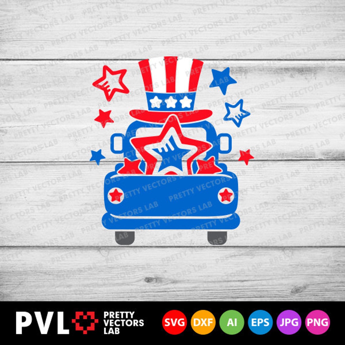4th of July Svg Patriotic Truck Svg USA Old Truck Cut Files - Etsy