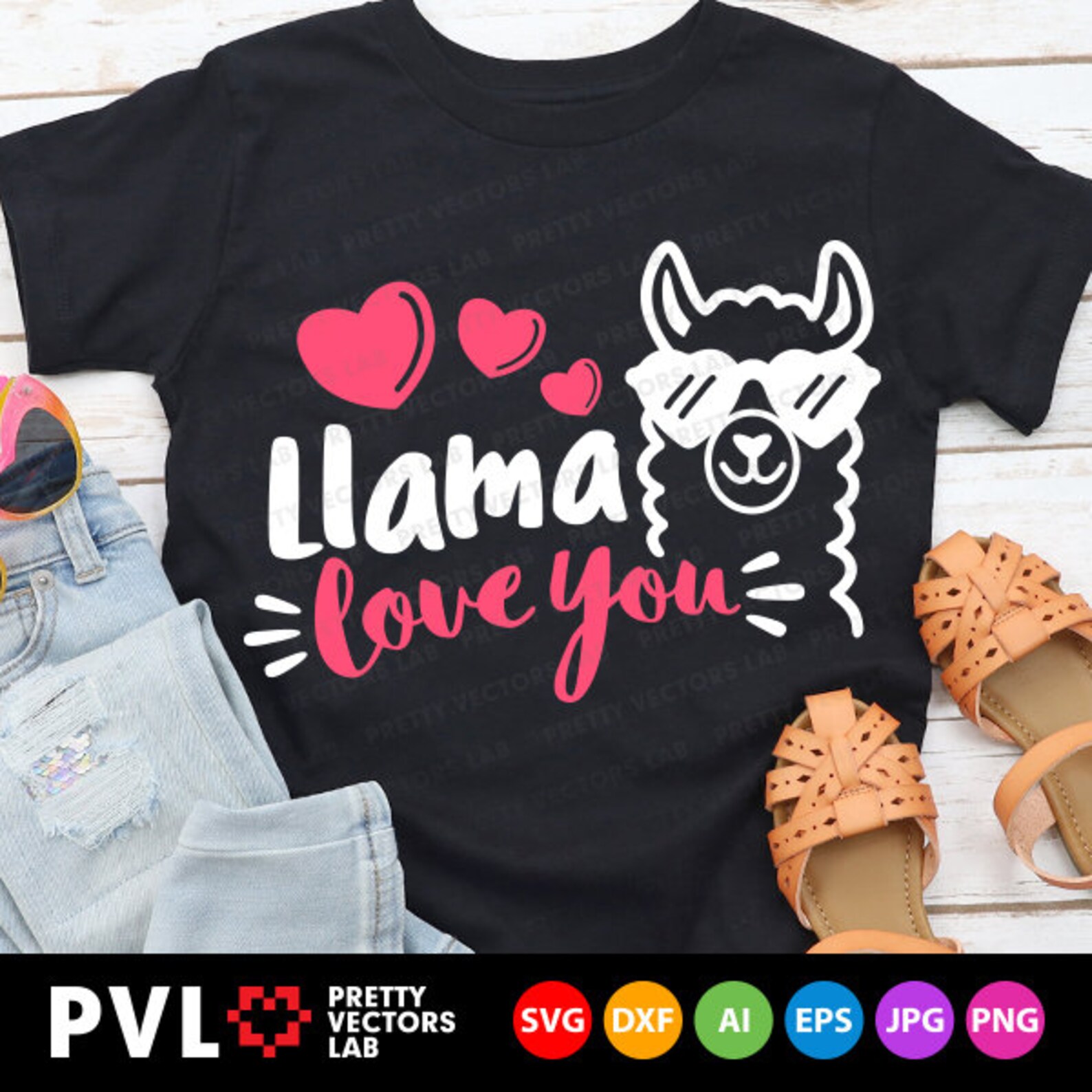 Valentine Llama Svg Llama Love You Svg Valentine's Day | Etsy