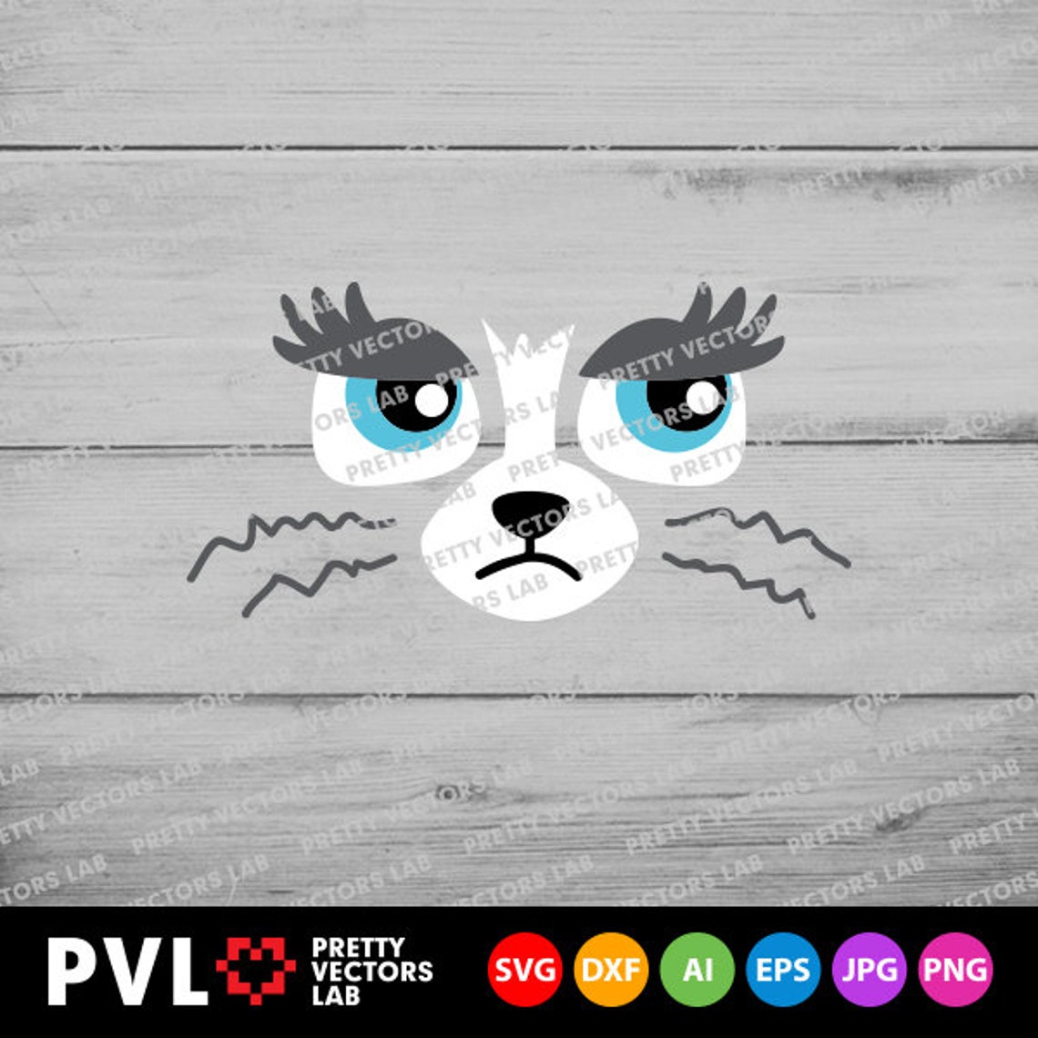Grumpy Cat Svg Funny Cat Face Svg Girls Cut Files Kids Svg - Etsy
