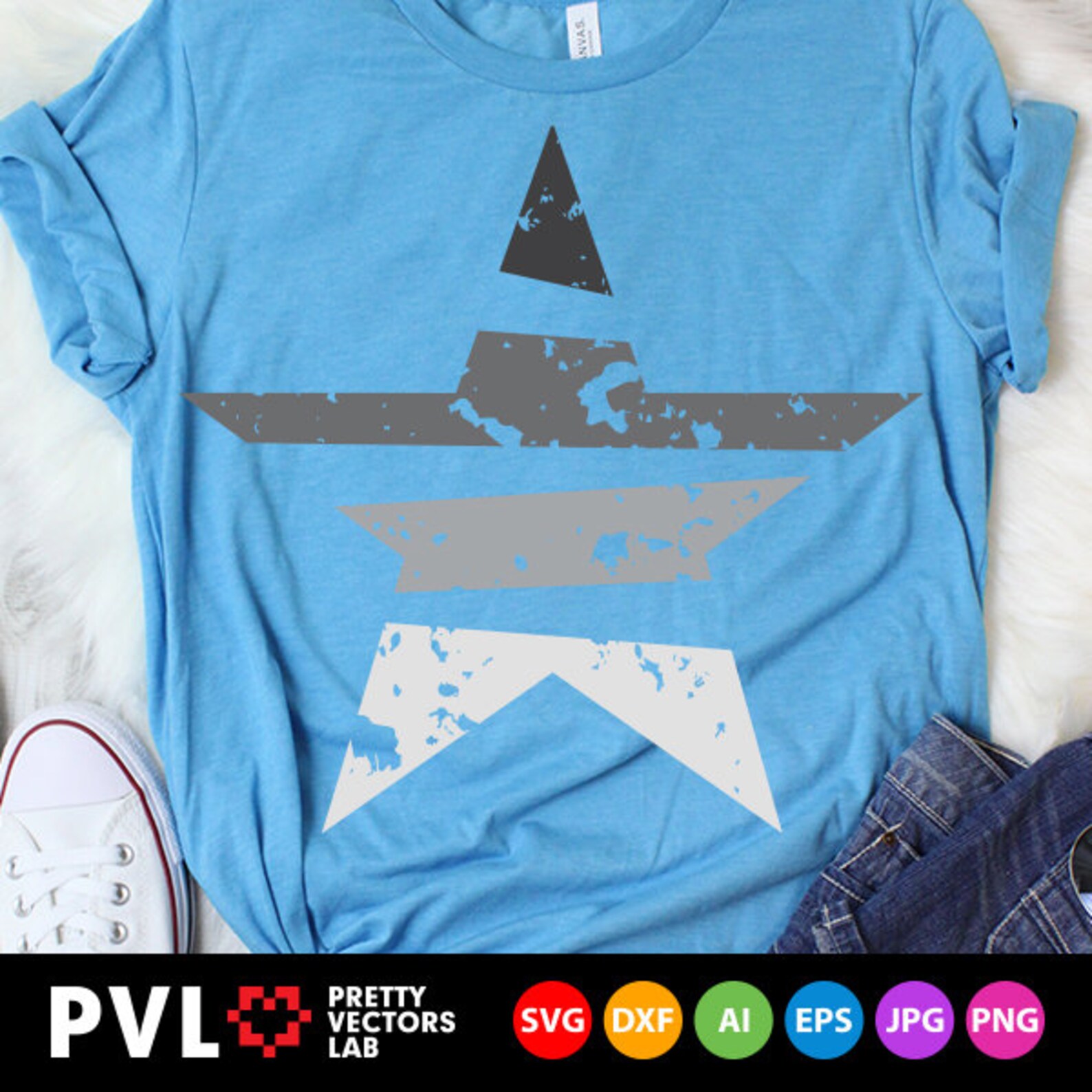 Star Svg Grunge Star Svg Split Star Svg Dxf Eps Png - Etsy