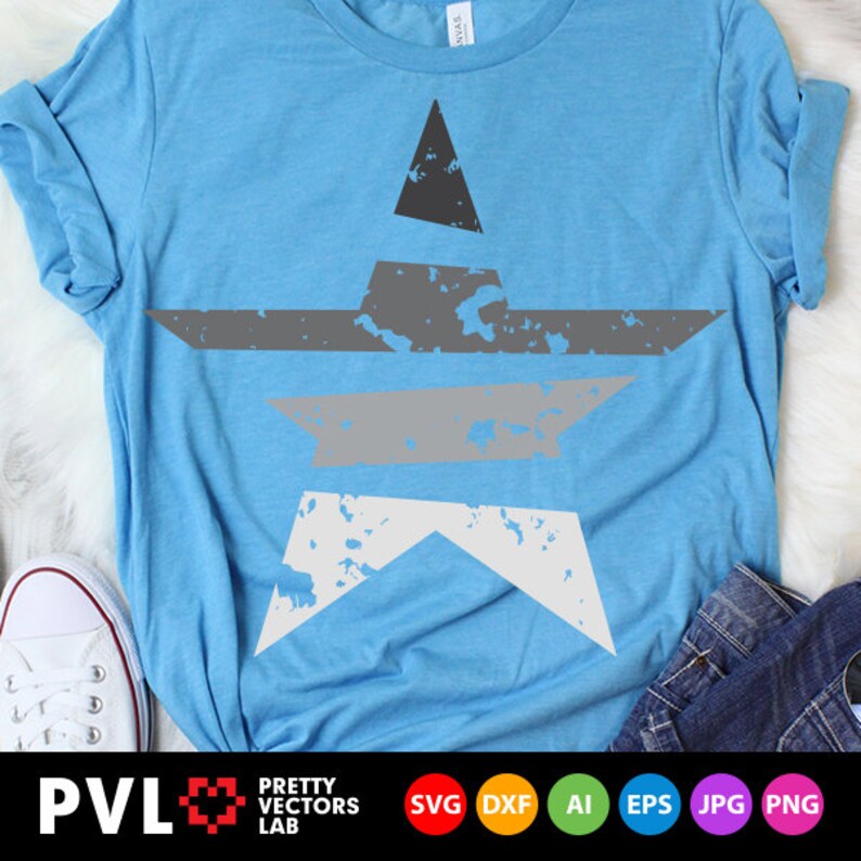 Star Svg Grunge Star Svg Split Star Svg Dxf Eps Png - Etsy