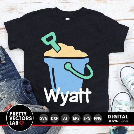 Beach Sand Bucket Svg Summer Cut Files Beach Svg Dxf Eps - Etsy