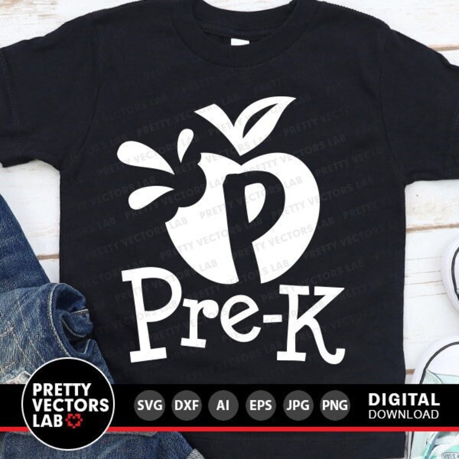 Pre-k Svg Back to School Svg Teacher Svg Dxf Eps Png - Etsy