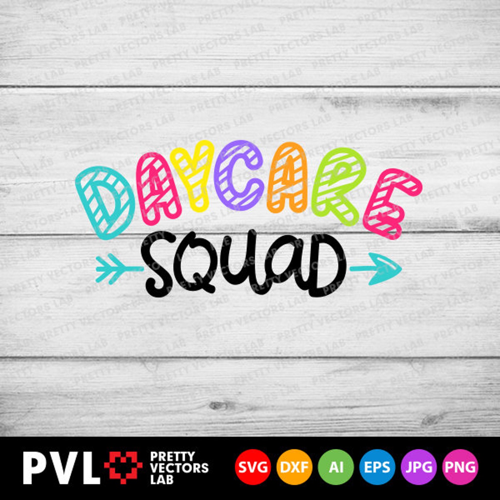 Daycare Squad Svg Back To School Svg Daycare Svg Teacher | Etsy