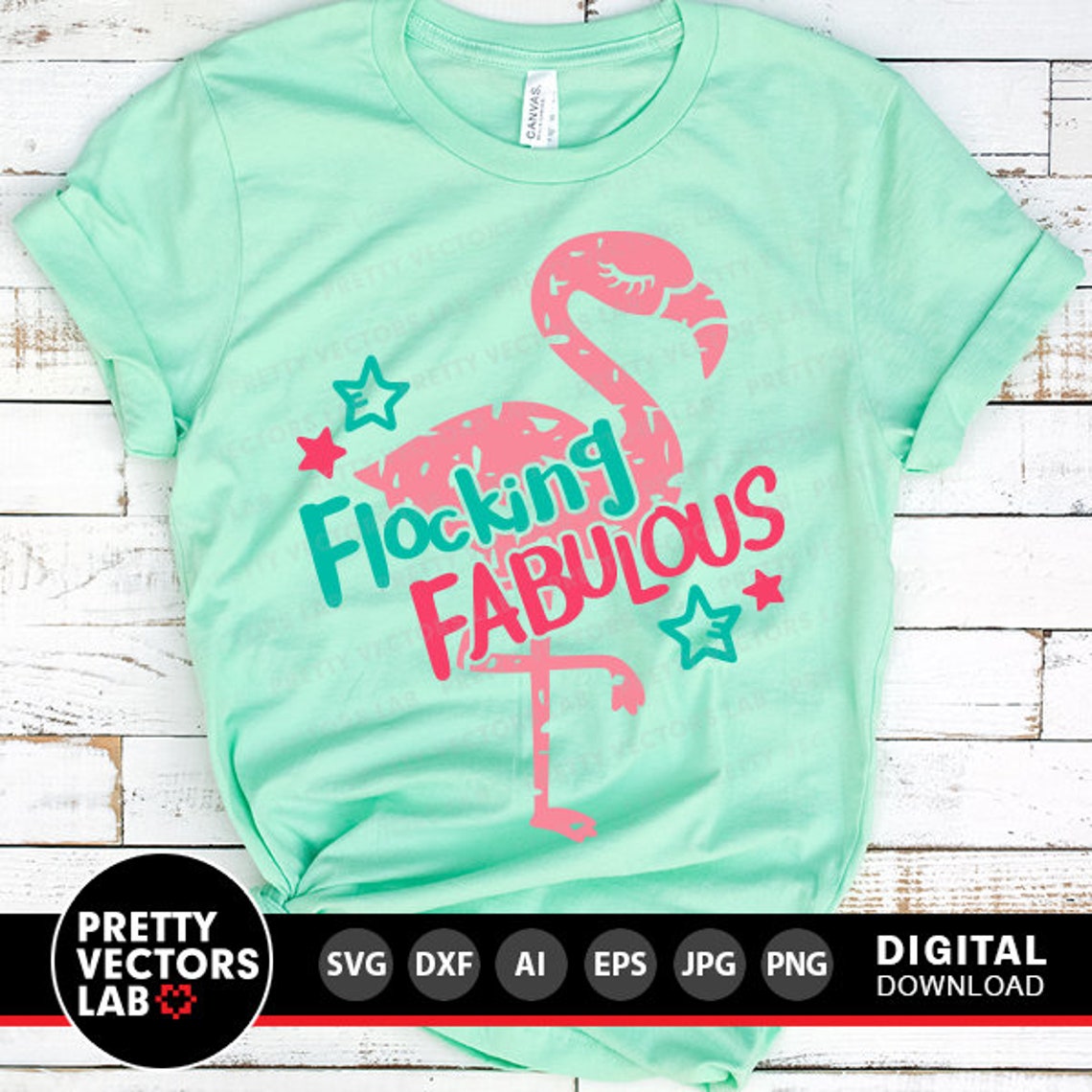 Flamingo Svg Flocking Fabulous Svg Beach Cut Files Summer - Etsy