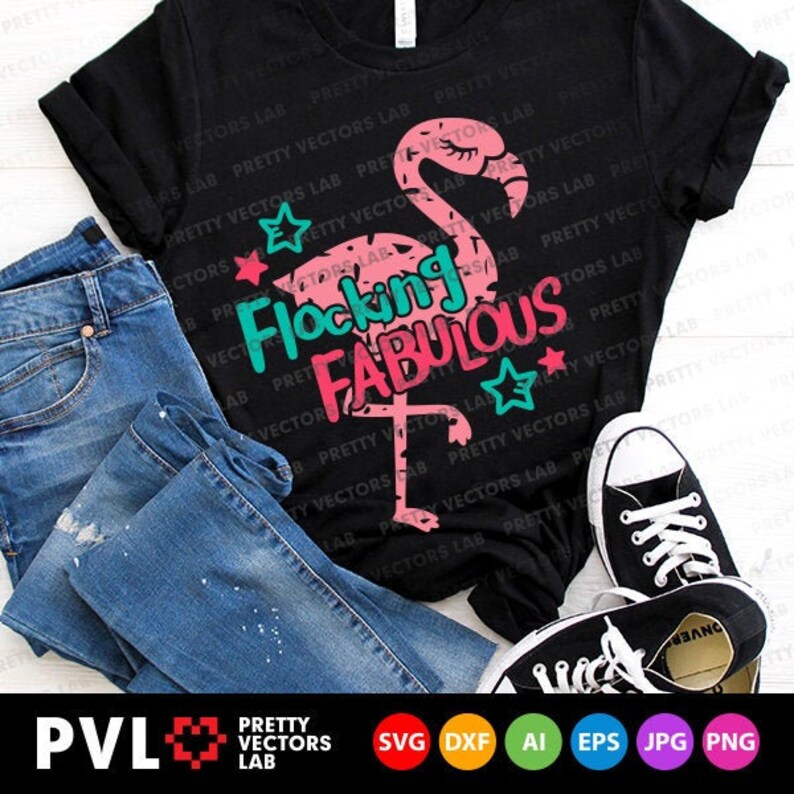 Flamingo Svg Flocking Fabulous Svg Beach Svg Summer Svg | Etsy