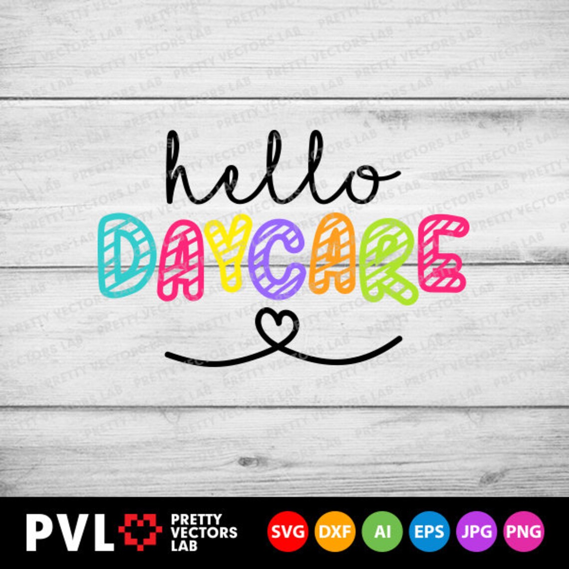 Hello Daycare Svg Back to School Svg Daycare Svg Teacher - Etsy