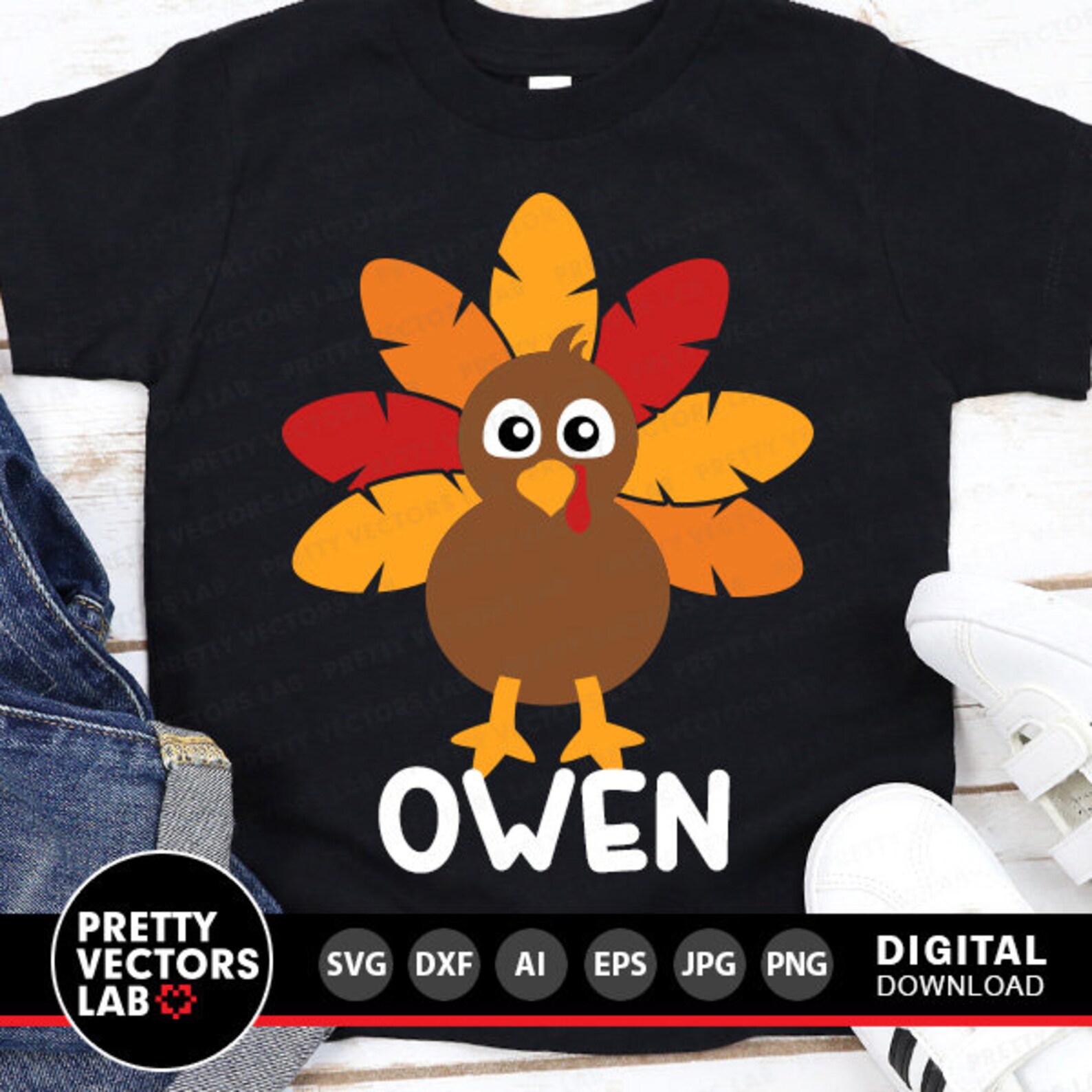 Boy Turkey Svg, Thanksgiving Svg Dxf Eps Png, Fall Cut Files, Boys ...