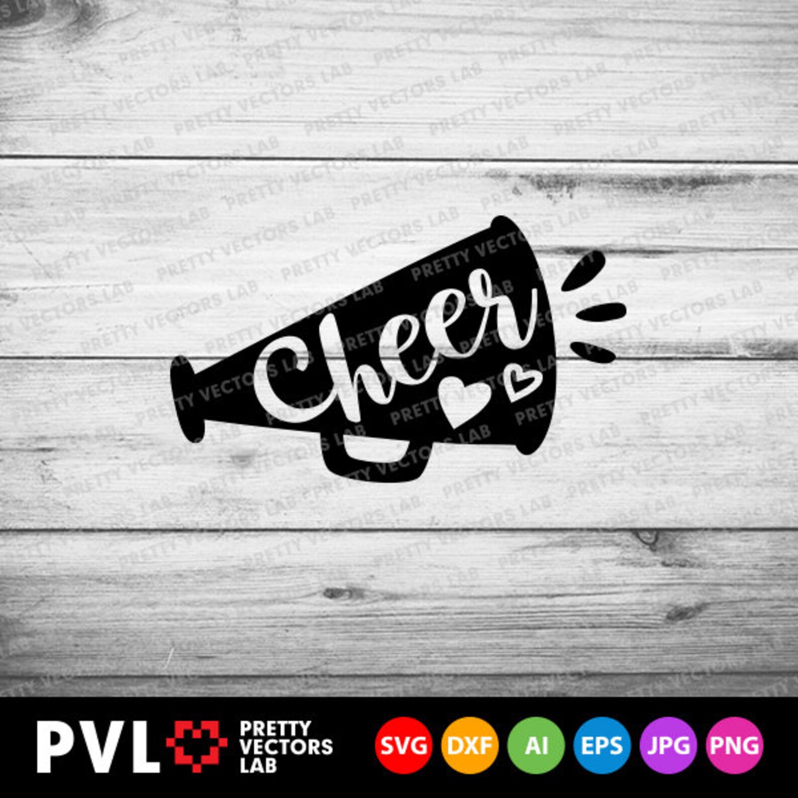 Cheer Megaphone Svg Cheerleader Svg Megaphone Cut Files - Etsy