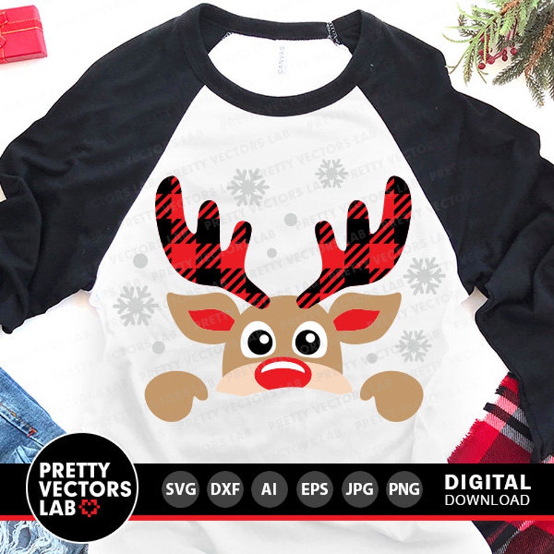 Christmas Svg, Reindeer Svg, Holidays Cut Files, Funny Winter Svg Dxf ...