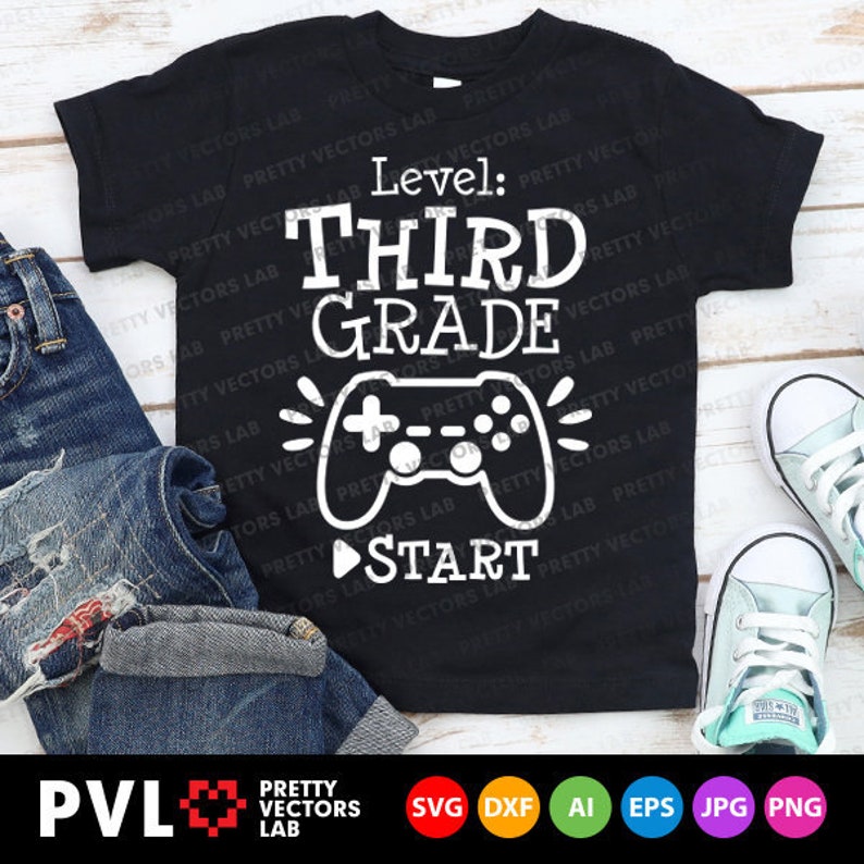 Level Third Grade Svg Back to School Svg 3rd Grade Cut | Etsy