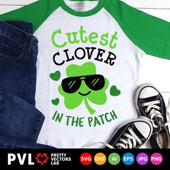 Cutest Clover in the Patch Svg Boys St. Patrick's Day | Etsy