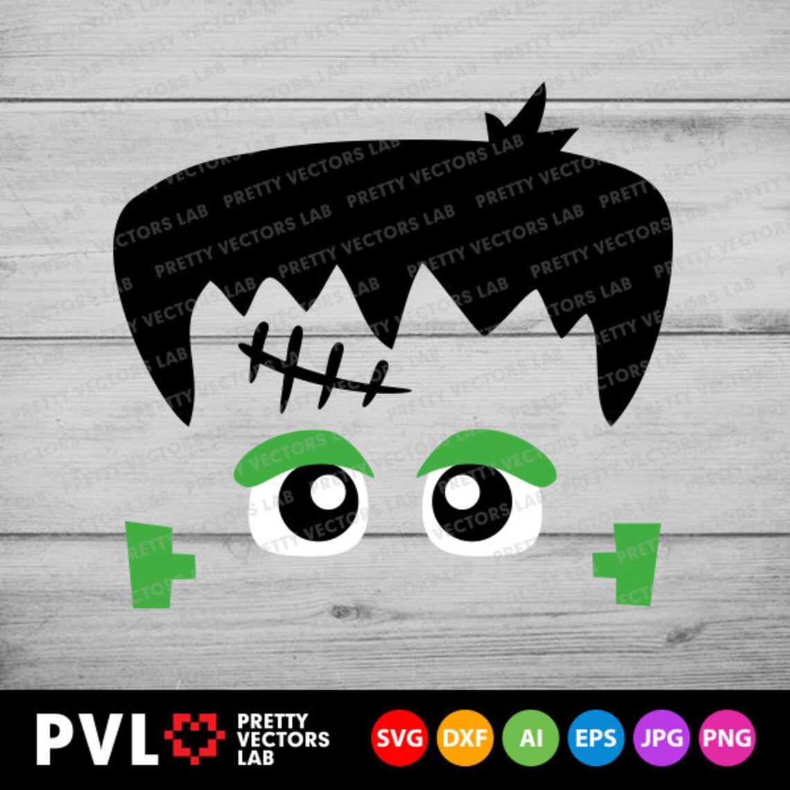 Halloween Svg Little Monster Svg Dxf Eps Png Frankenstein | Etsy