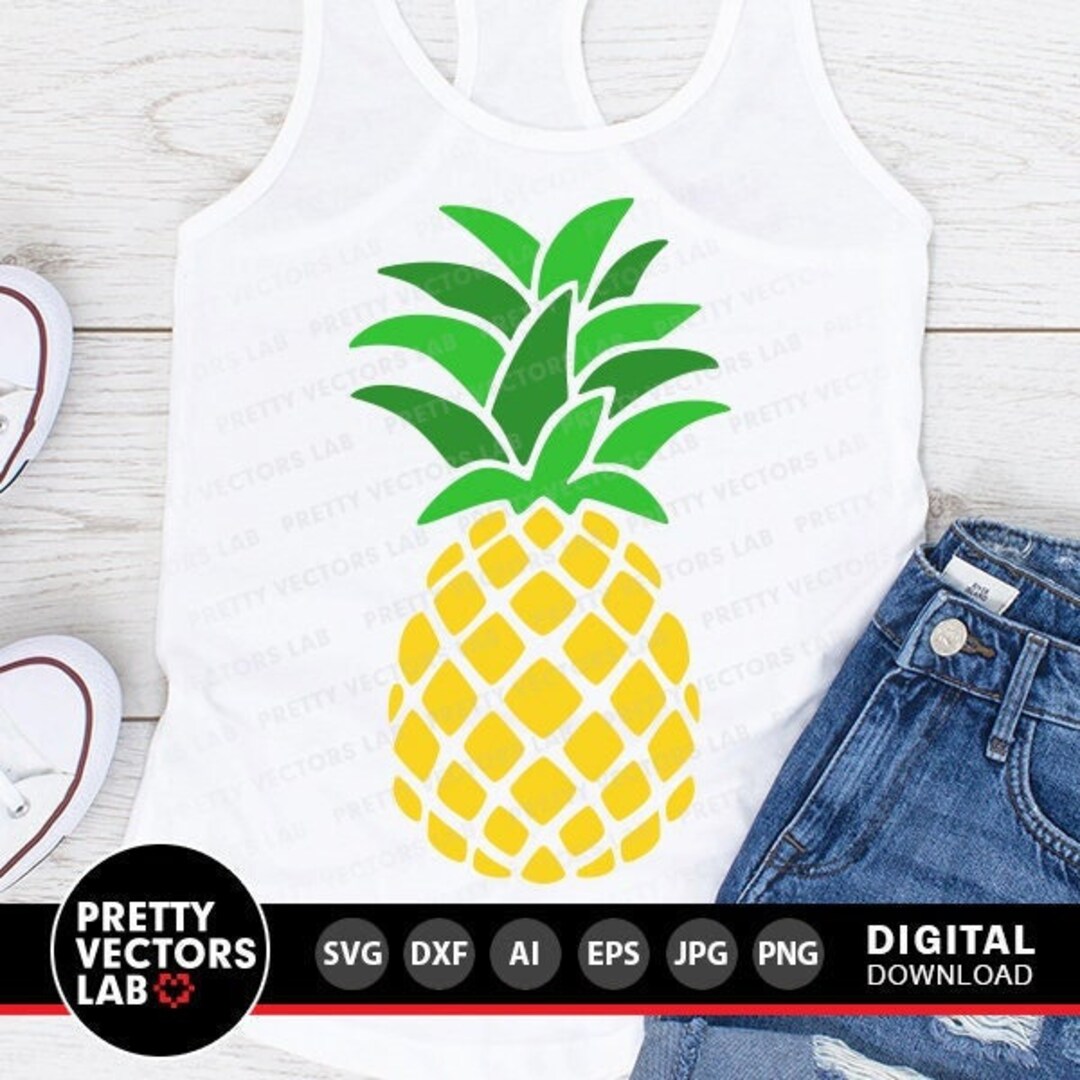 Pineapple Svg, Pineapples Cut File, Summer Clipart, Pineapple Svg Dxf ...