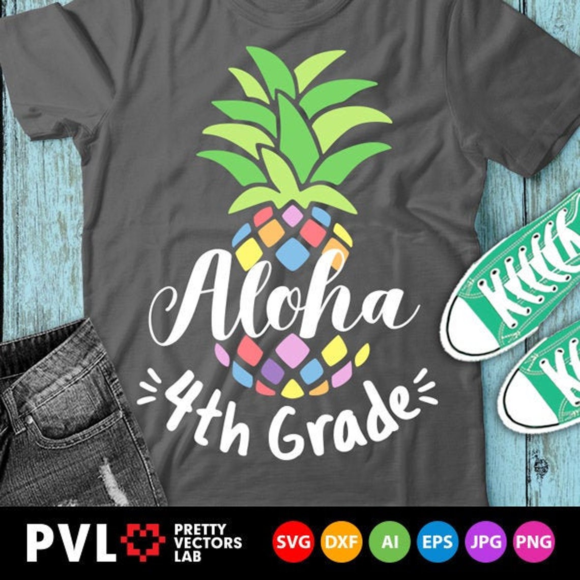 Aloha 4th Grade Svg Back to School Svg Fourth Grade Svg - Etsy