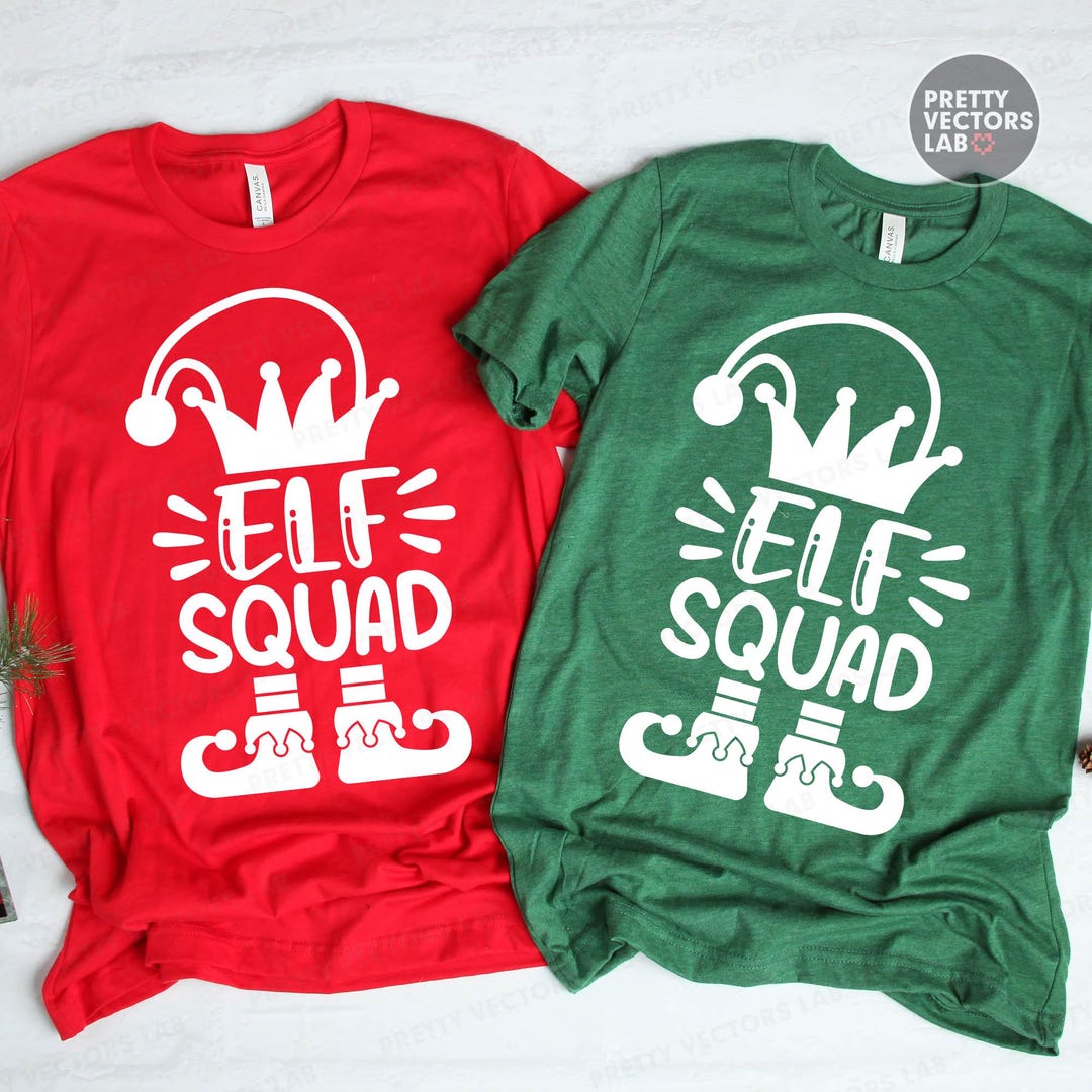 Elf Squad PNG SVG, Christmas Elf Svg Png, Elf Crew Cut Files, Kids ...