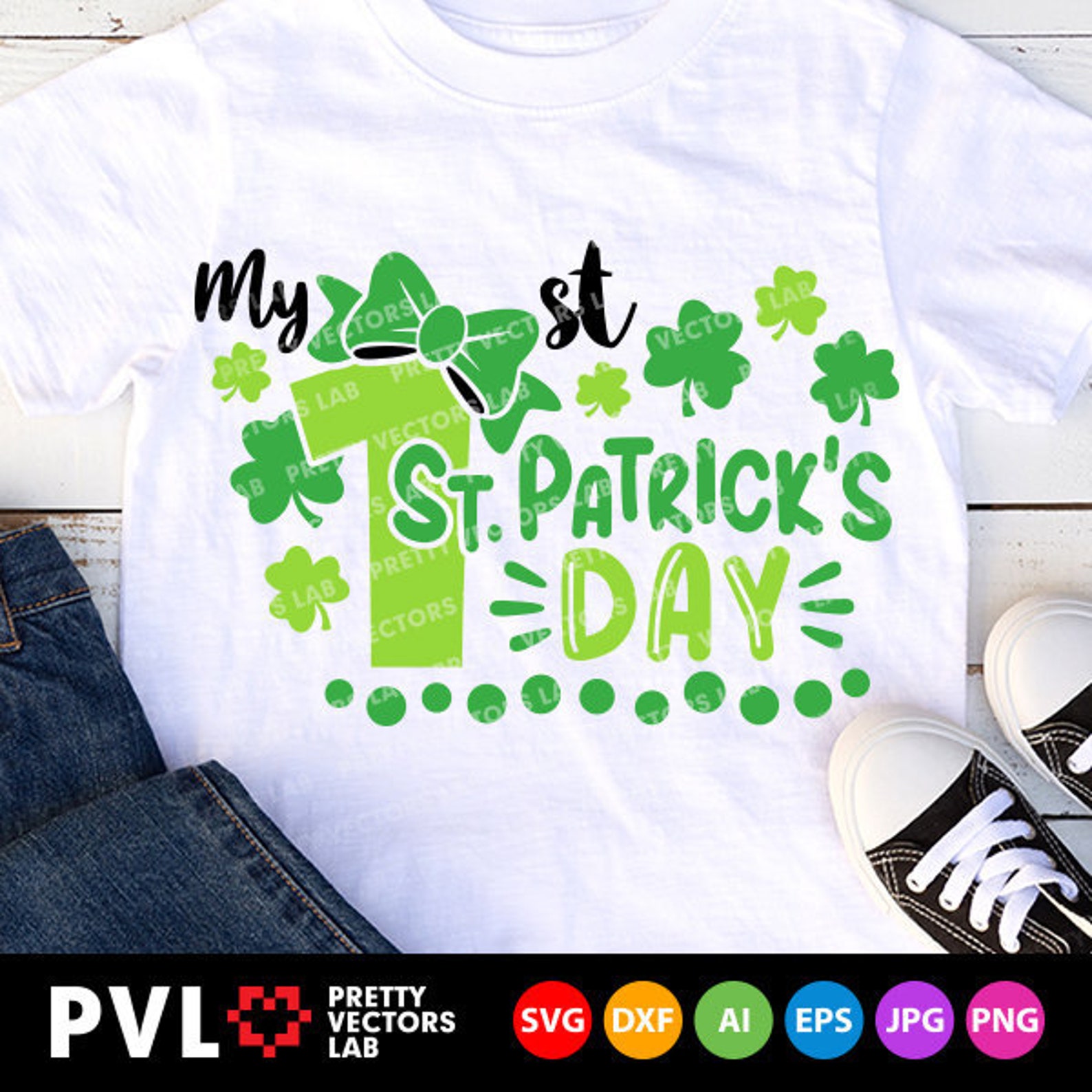 My 1st St. Patrick's Day Svg Girls St. Patrick's Day | Etsy
