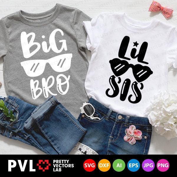 Big Brother Svg Little Sister Svg Big Bro Svg Lil Sis Svg - Etsy
