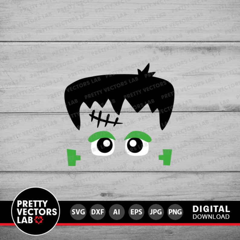 Halloween Svg, Little Monster Svg, Dxf, Eps, Png, Frankenstein Svg ...