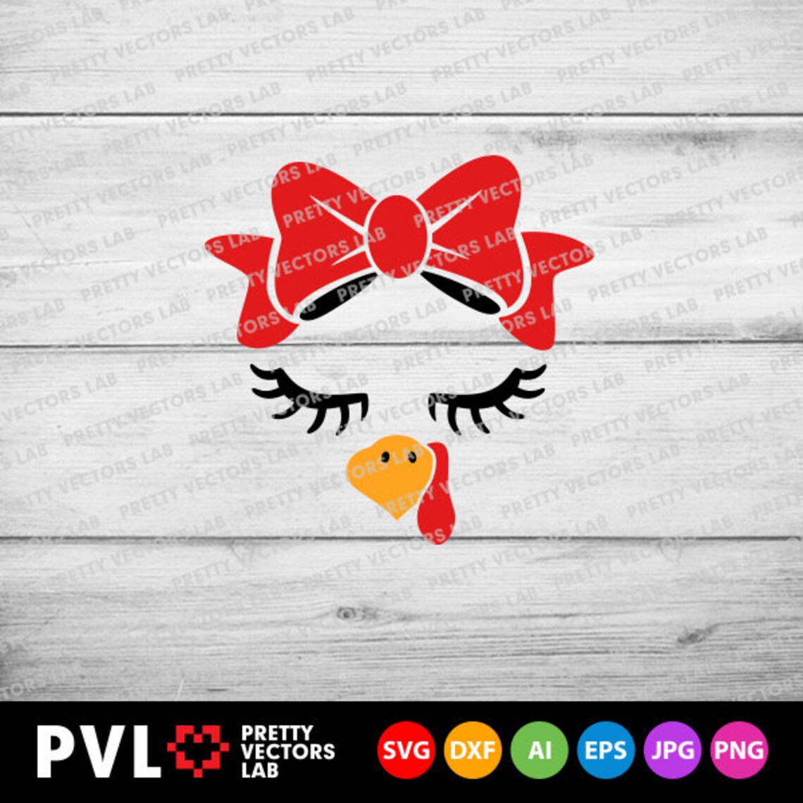 Girls Thanksgiving Svg Girl Turkey Face Svg Cute Turkey With | Etsy