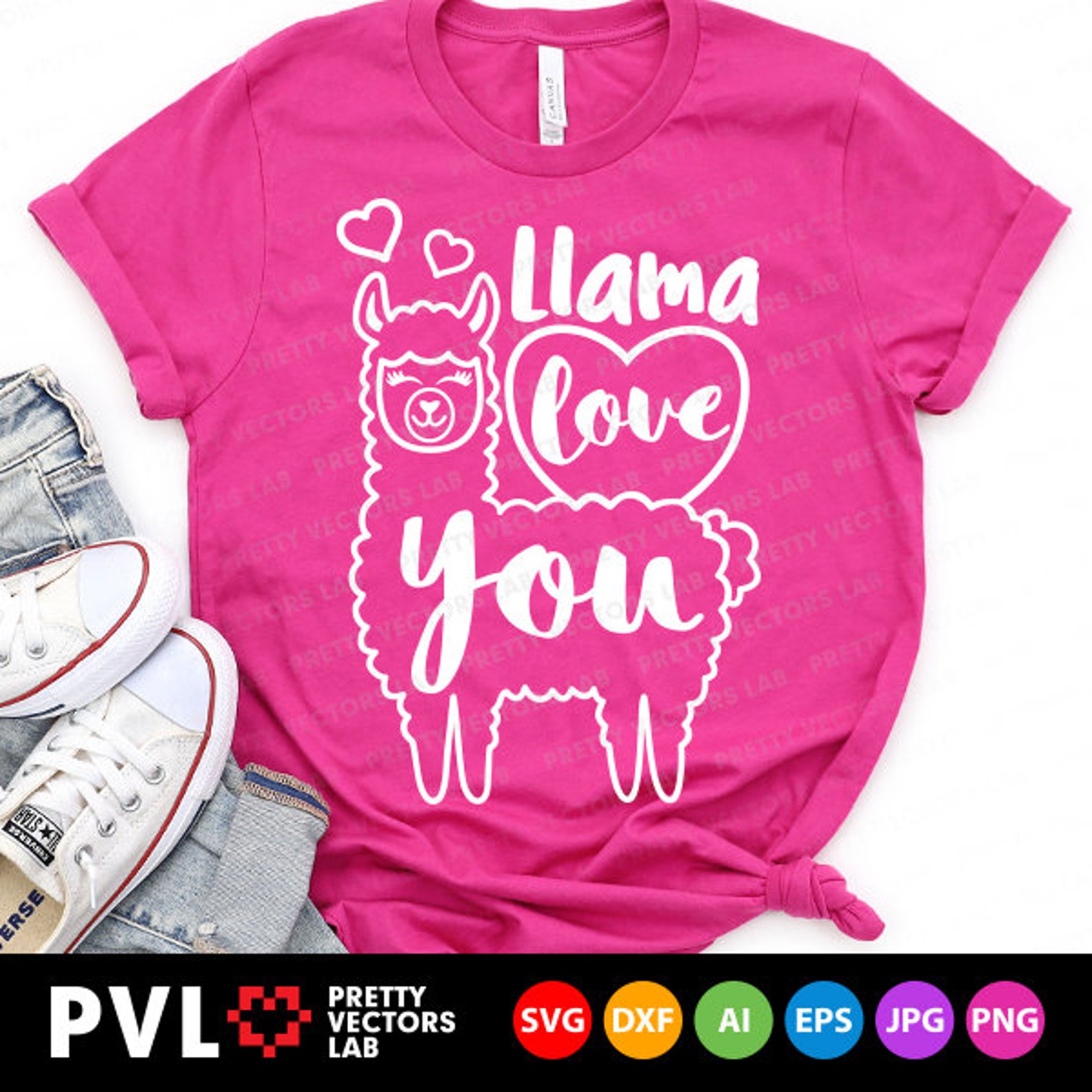 Valentine Llama Svg Llama Love You Svg Valentine's Day | Etsy