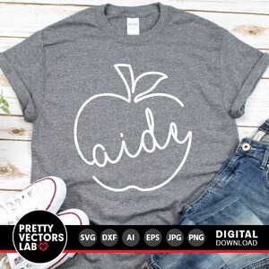 Teacher's Aide Svg, Teacher Appreciation Cut Files, Apple, Back to School Svg Dxf Eps Png ...