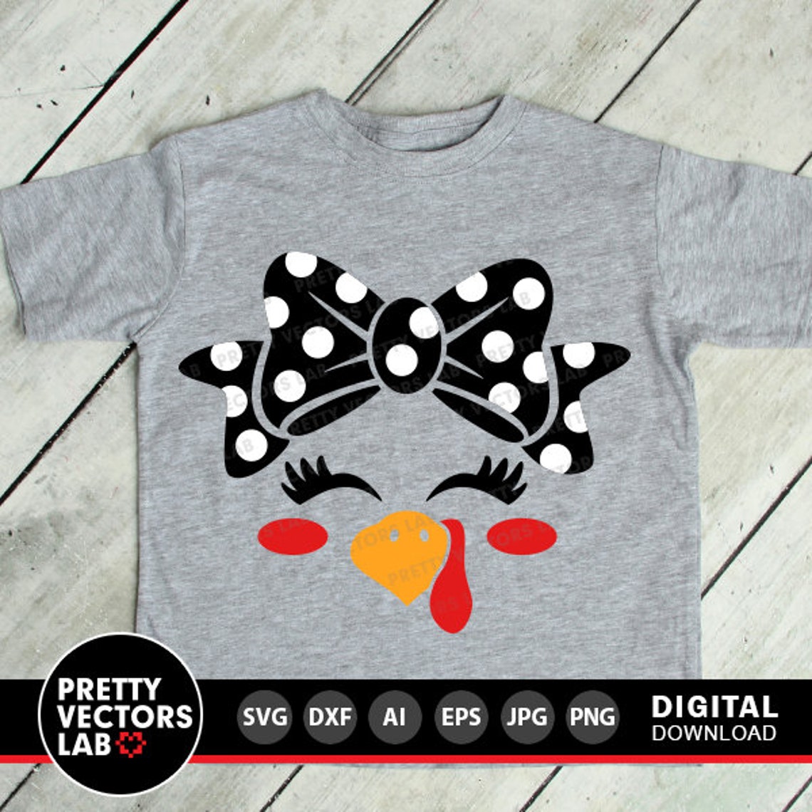 Girls Thanksgiving Svg Girl Turkey Face Svg Cute Turkey With - Etsy