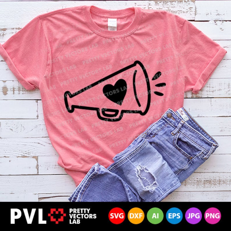 Megaphone Svg Cheer Megaphone Svg Cheerleader Cut Files - Etsy