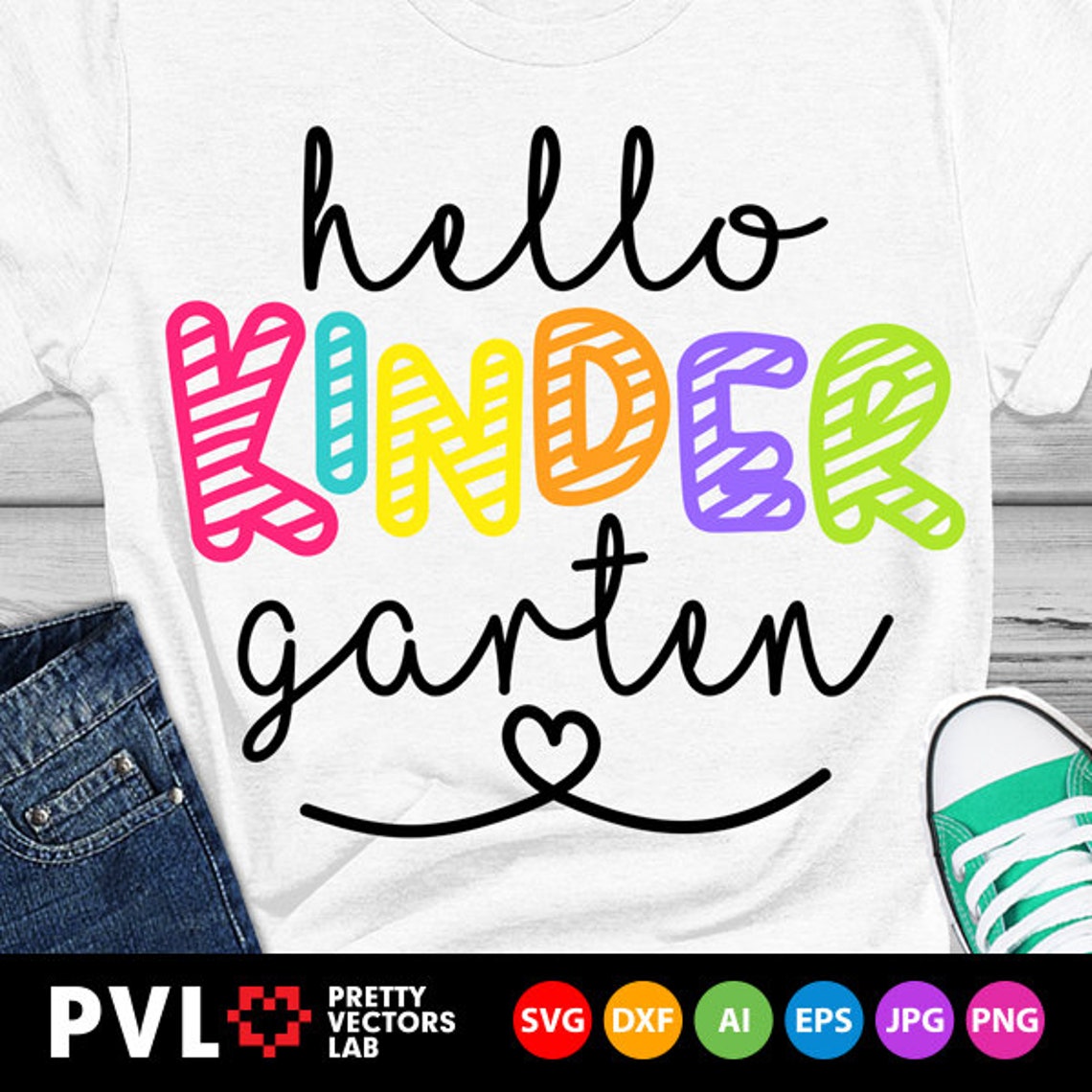 Hello Kindergarten Svg Back to School Svg Teacher Svg Dxf - Etsy