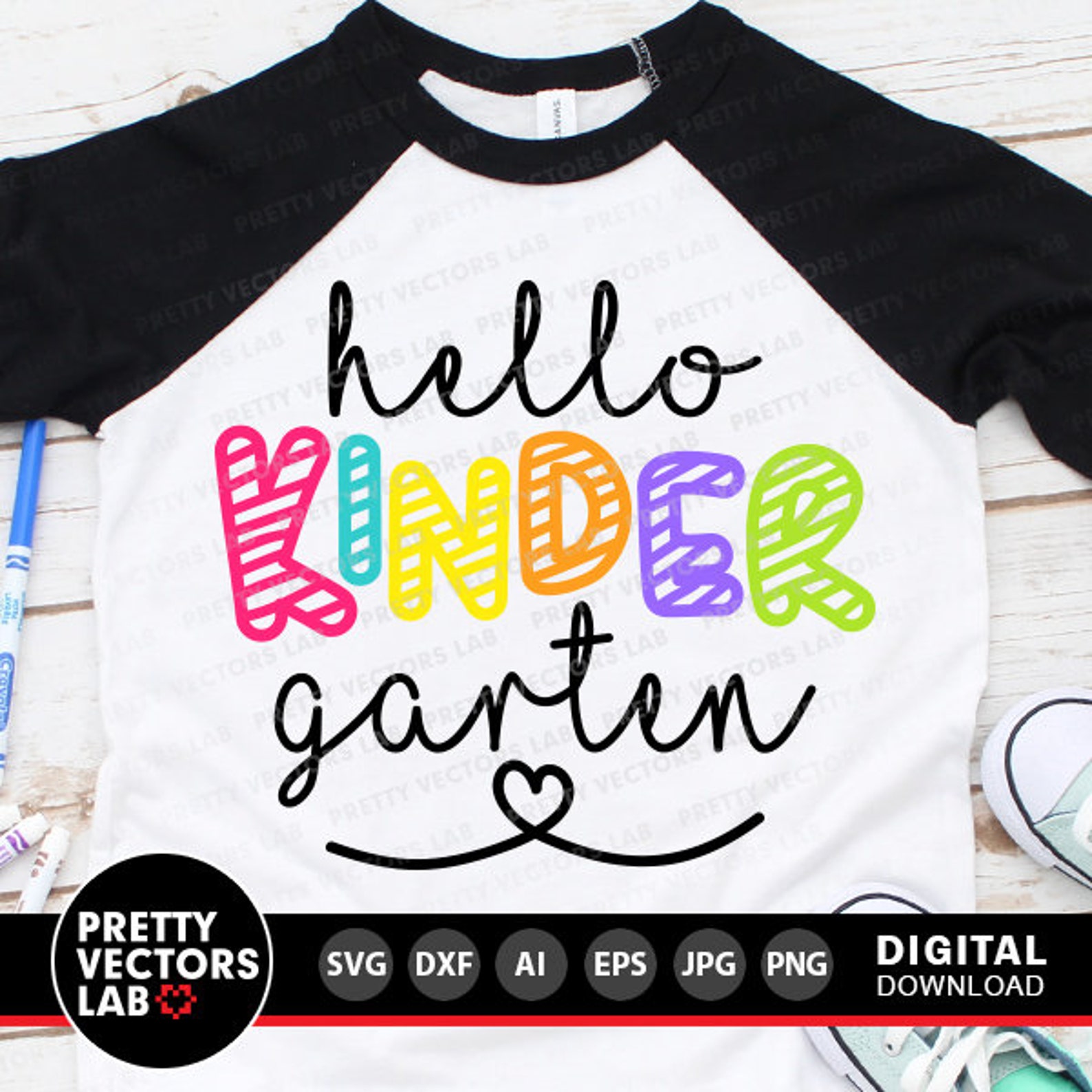 Hello Kindergarten Svg, Back to School Svg, Teacher Svg, Dxf, Eps, Png ...