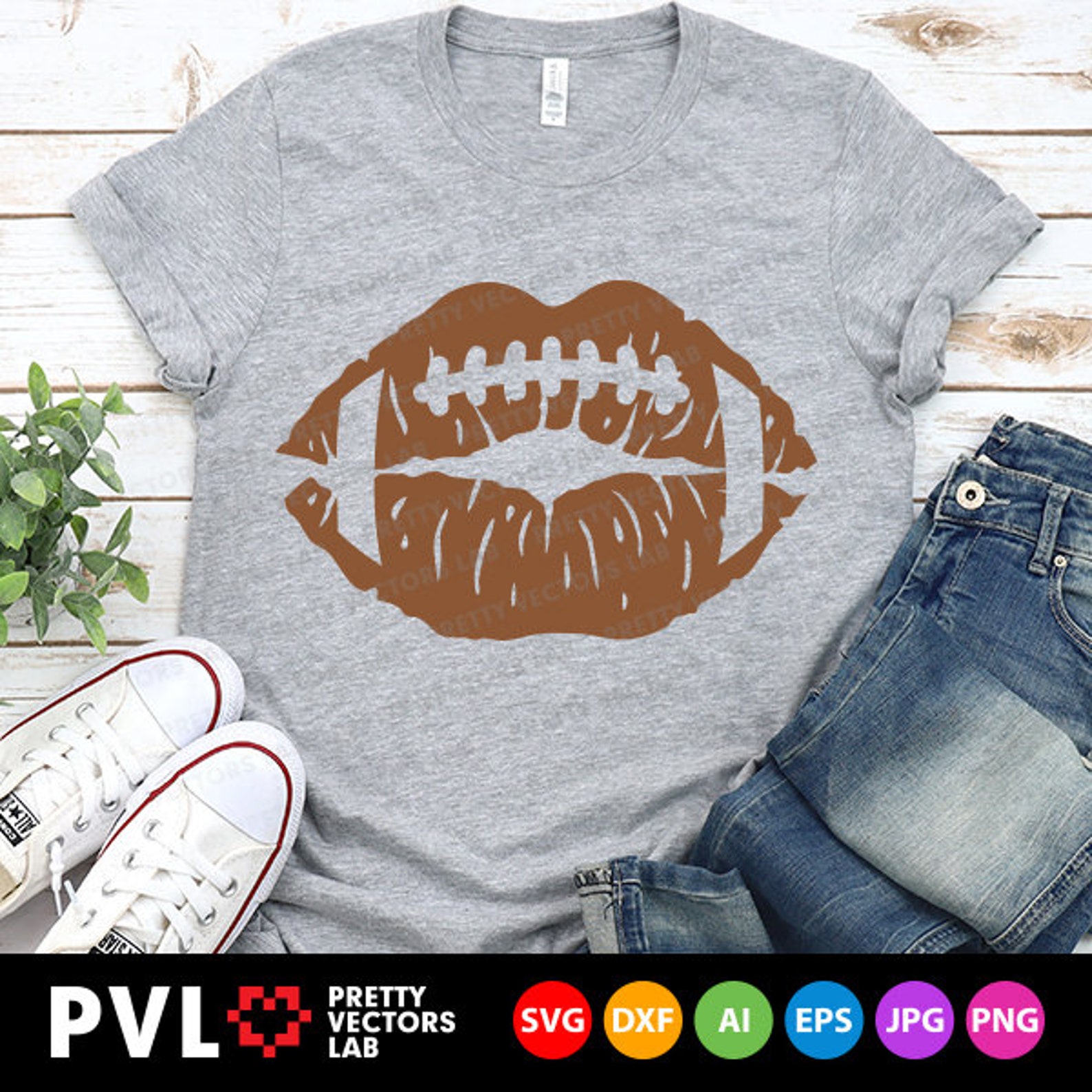 Football Lips Svg Cheerleader Svg Grunge Football Svg Kiss - Etsy