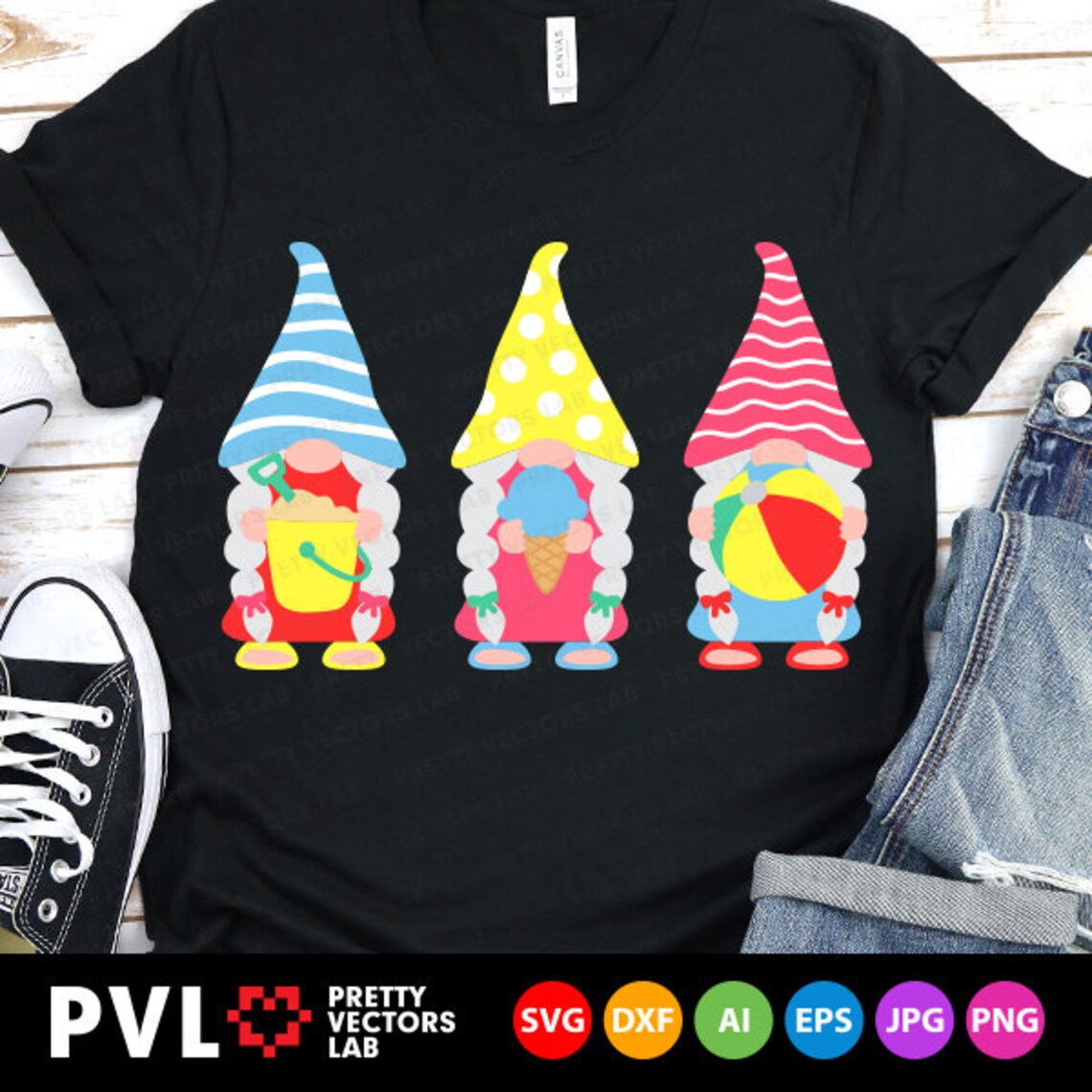 Summer Gnomes Svg Beach Gnome Girl Svg Tropical Gnomes Svg - Etsy