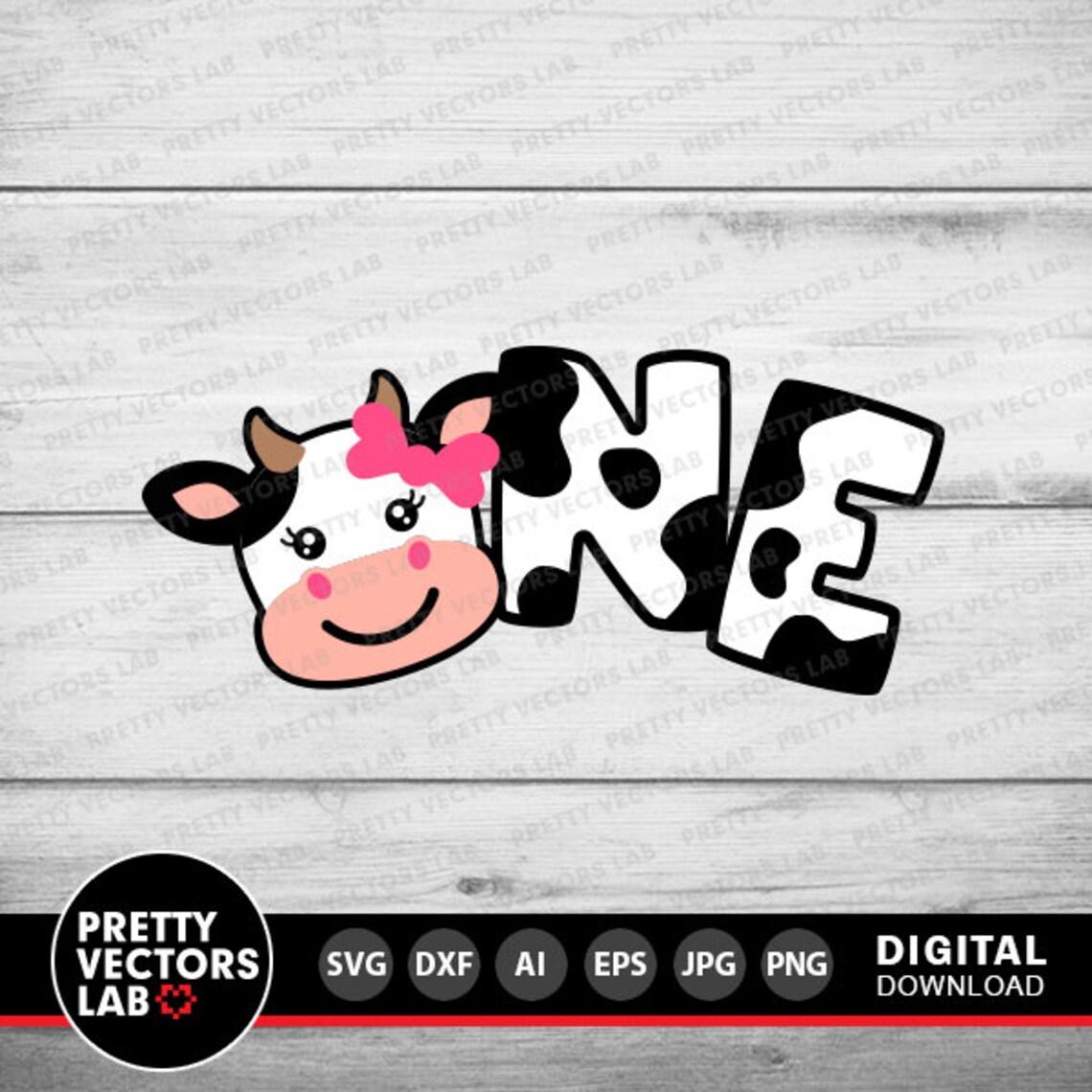 Vaca Svg Vaca Un Cumpleaños Cut Files Niños Svg Vaca 1er - Etsy México