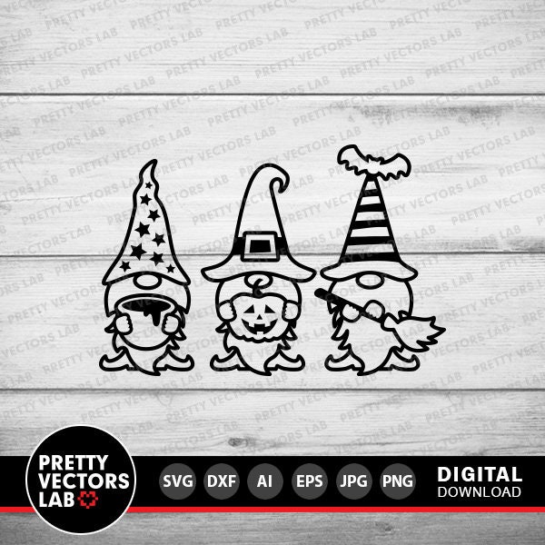 Halloween Gnomes Svg Halloween Svg Fall Cut Files Autumn - Etsy