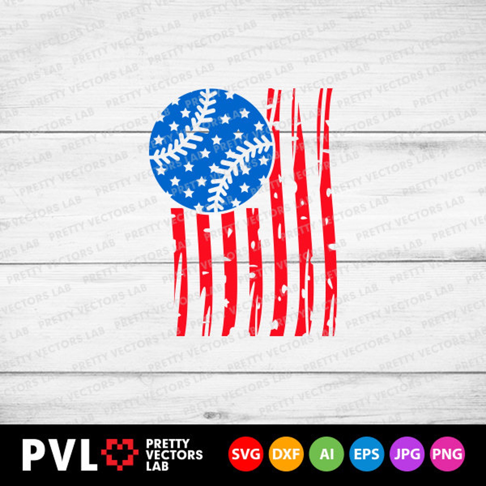 Baseball Svg Grunge American Flag Cut Files Baseball Mom Svg | Etsy