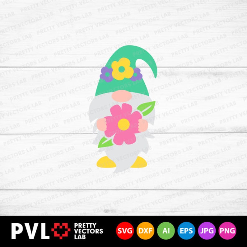 Spring Gnome Svg Easter Gnome Svg Spring Cut File Gnome - Etsy