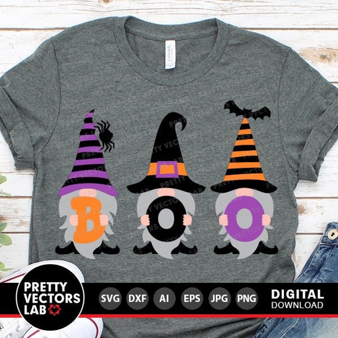 Halloween Gnomes Svg, Halloween Cut File, Funny Gnome Svg Dxf Eps Png ...