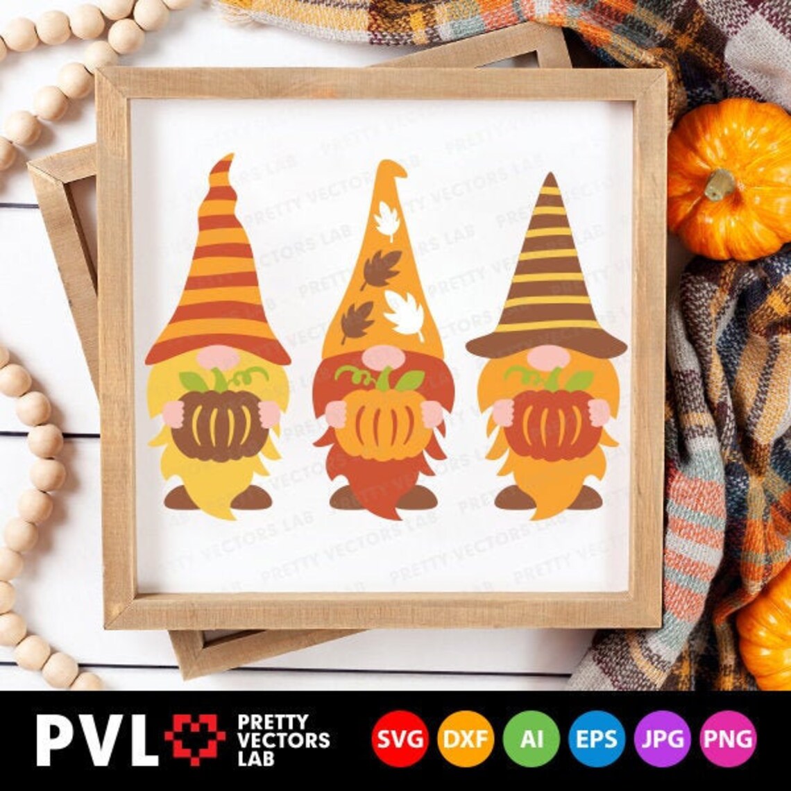Fall Gnomes Svg Autumn Gnomes Svg Gnome With Pumpkin Cut | Etsy