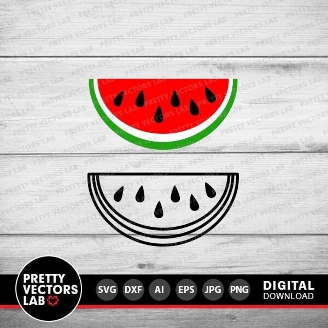 Watermelon Svg, Cute Watermelons Svg, Summer Cut Files, Watermelon ...